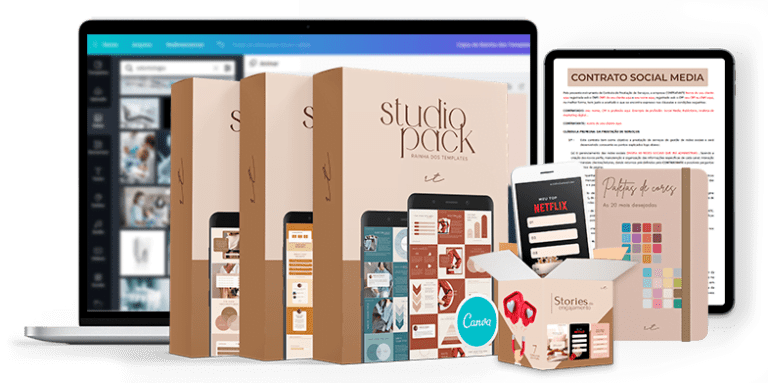 Studio Pack - Rainha dos Templates É Bom? Templates Artes Editáveis